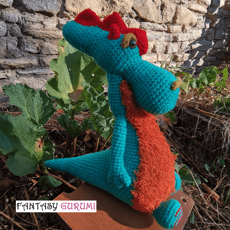 Drake le gentil dragon au crochet - amigurumi au crochet - Fantasy Gurumi