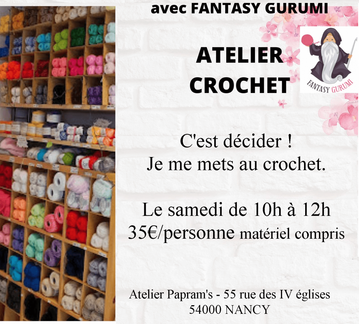 Atelier crochet initiation - Peluches au crochet et amigurumis fantasy ...