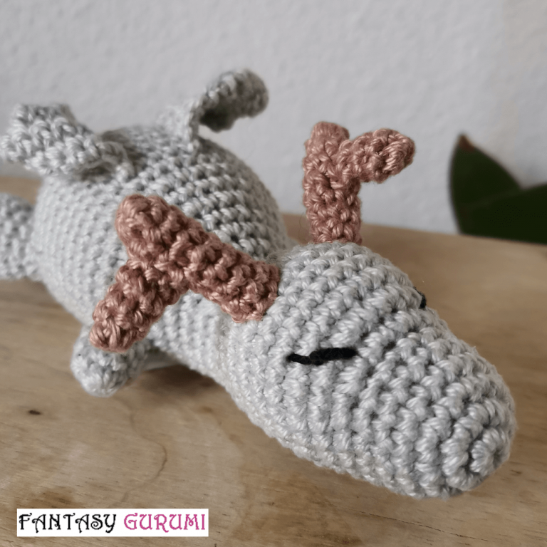 Drake le gentil dragon au crochet - amigurumi au crochet - Fantasy Gurumi