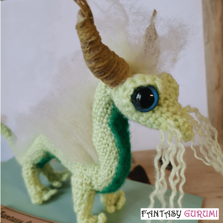 Drake le gentil dragon au crochet - amigurumi au crochet - Fantasy Gurumi