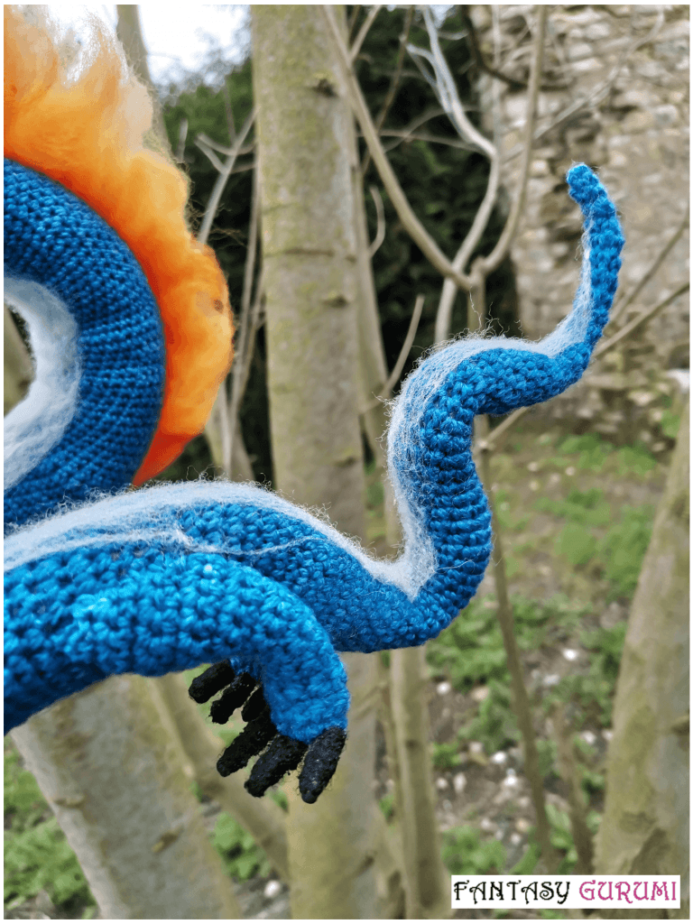 Dragon Feilong Pièce unique - Peluches au Crochet I Fait main en France