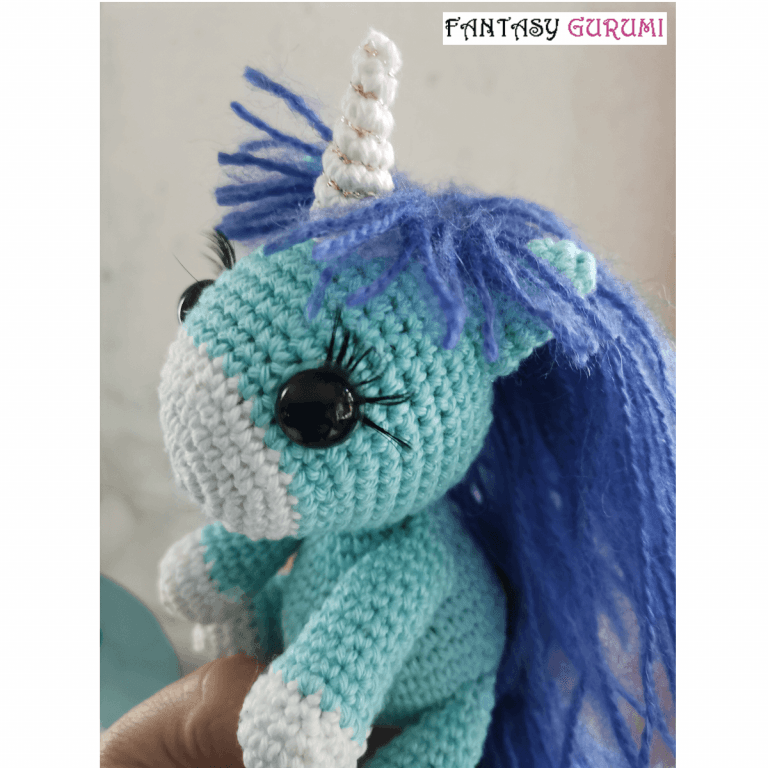 Drake le gentil dragon au crochet amigurumi - Fantasy Gurumi